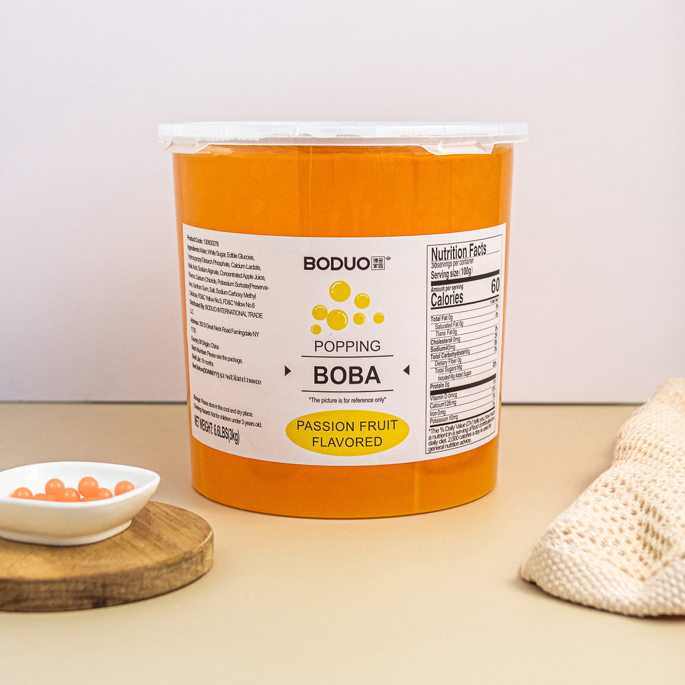 Passion Fruit Popping Boba 6.6 LB – Refreshing – Perfect for Boba Tea ...